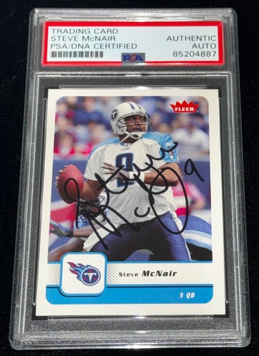 Steve McNair "MVP" 2006 Fleer Skybox Signed Autographed Auto Rookie ...