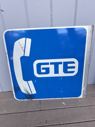 Vtg Alltel GTE Telephone Pay Phone Payphone Booth Metal Flange Bell ...