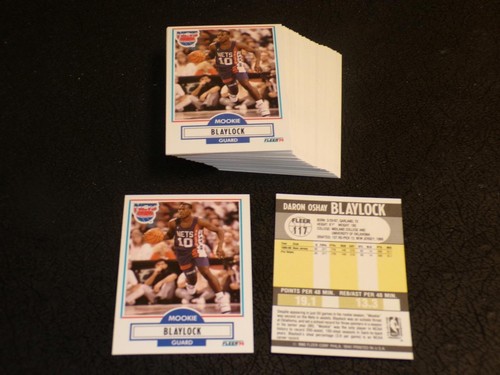 1990-91 Fleer #117 lot of 50 MOOKIE BLAYLOCK RCs Rookie! NETS! | eBay