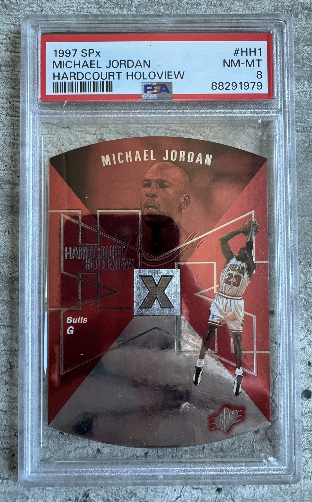 Michael Jordan 1997 SPx #HH1 Hardcourt Holoview Price Guide - Sports ...