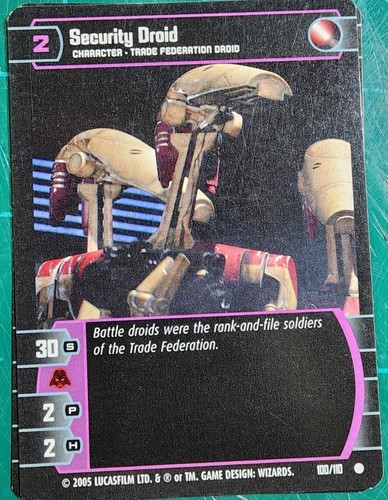 Star Wars wotc TCG Revenge of the Sith 100/110 Security Droid | eBay