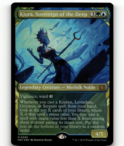 FOIL - MTG Kiora, Sovereign of the Deep (Showcase) 85 MOM: The ...
