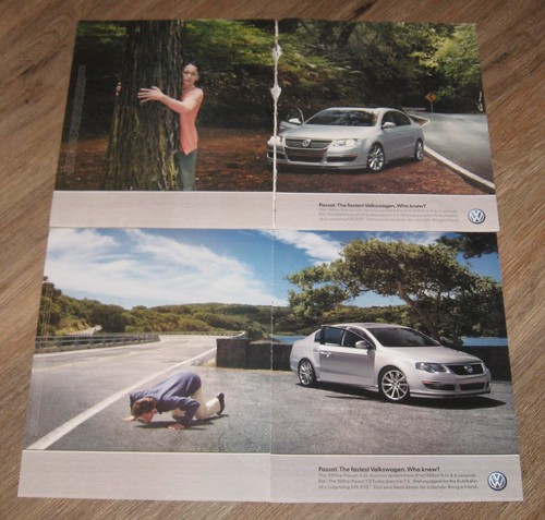 Volkswagen Car AD 2007 Passat original magazine pages advertisements | eBay