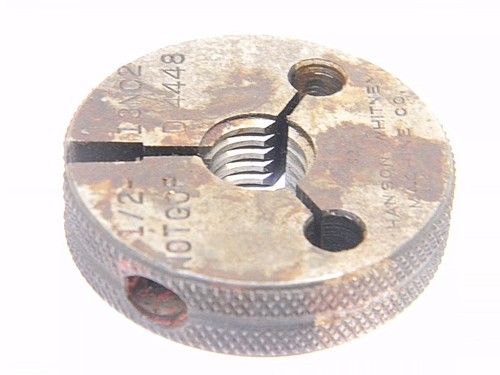 USED HANSON WHITNEY THREAD RING GAGE 1/2-13 NC-2 (NOGO P.D. .4448) | eBay