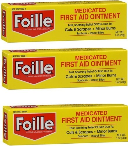 Foille Medicated First Aid Ointment 1 oz(3 Pack) | eBay