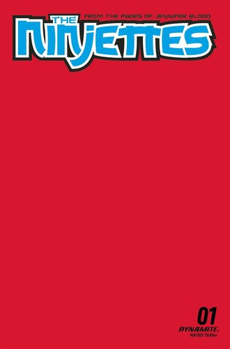 Ninjettes #1 Cvr P Foc Blood Red Blank Authentix Dynamic Forces Comic ...