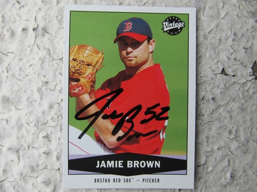 Red Sox Jamie Brown Signed Autographed 2004 Upper Deck Vintage Mint | eBay