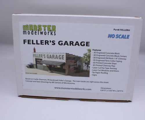 Monster Model Works FELLERH HO Feller's Garage Model Building Kit | eBay