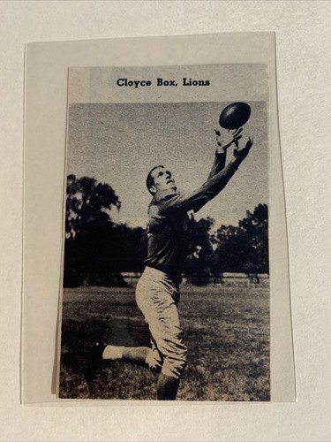 Cloyce Box Detroit Lions 1953 Football Pictorial Panel | eBay