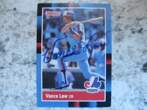 Expos Vance Law Signed Autographed 1988 Donruss Ex. | eBay
