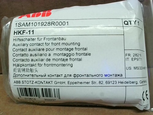 ABB HKF-11 HKF11 1SAM101928R0001 Auxiliary Contact For Front Mo - New ...