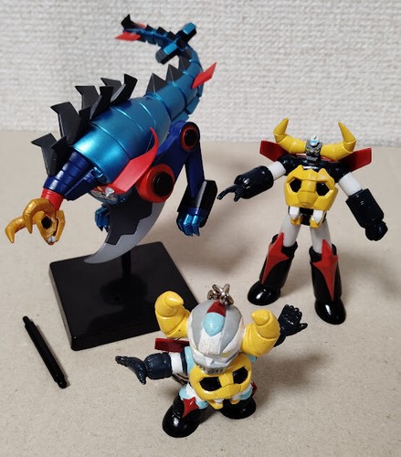 Gaiking Dino Mech robots 5 figures best posing Figurines Gladiator Capsule Popy | eBay