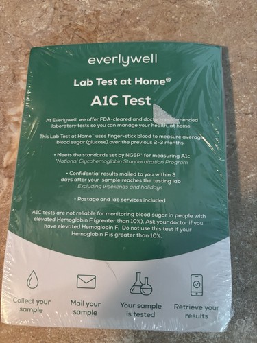 NEW Everlywell A1C TEST Lab Test at Home -new | eBay