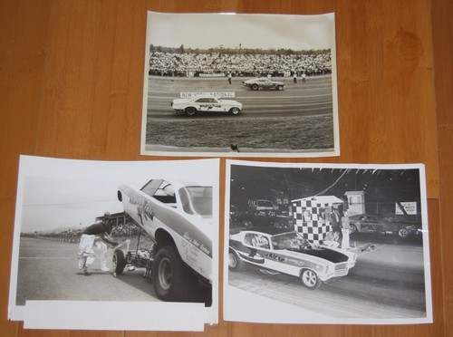 Vtg 1960's JIM MAYBECK Screaming Eagle Camaro FC NHRA Press Photo Lot ...
