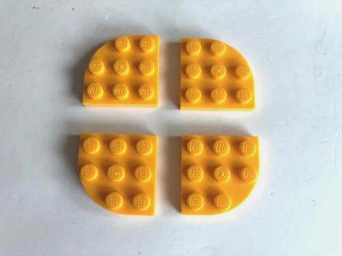 LEGO 3x3 Corner Plates, Quarter Round, Light Orange, Part # 30357, Lot ...