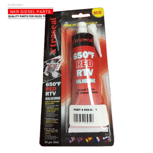 Silicone 650 F Red Rtv 85Gm 3 Oz. Tube Carded | eBay