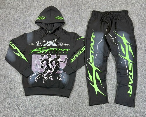 Men Hellstar Graphic Tracksuit Set Size 3x | eBay