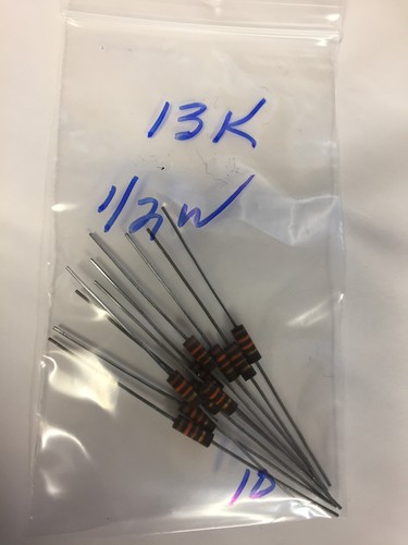 13K 1/2 WATT CARBON COMPOSITION RESISTORS 10 PCS NOS | eBay