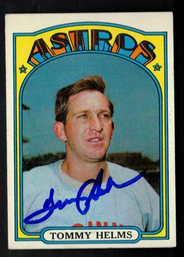 1972 Topps Tommy Helms Card #204 Autograph Signed Astros | eBay
