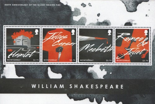 Fire / Montserrat 400th Ann. of the Globe Theater Fire & W. Shakesphere ...