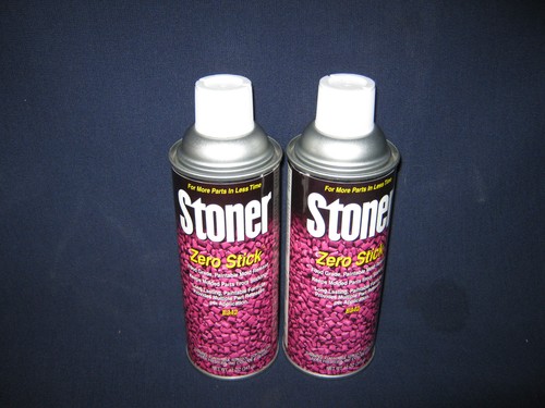 TWO {2} STONER 12 OZ. ZERO STICK FOOD GRADE PAINTABLE MOLD RELEASE # ...