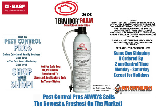 20 oz Termidor Foam BASF Termiticide TERMITE ANT CONTROL RTU FOAM ~FAST ...