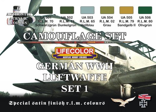 Lifecolor Paint CS-06 German WWII Luftwaffe Set #1 | eBay