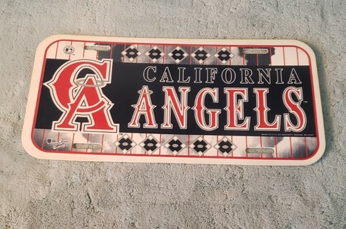 Vintage California Angels License Plate Durable Plastic mid 1990's | eBay