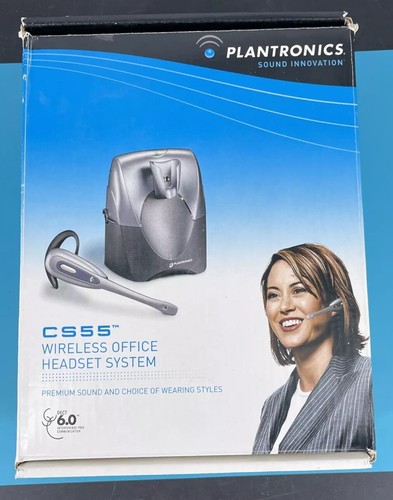 Plantronics Wireless Office Headset 69700-06 CS55 Headset Used Free ...