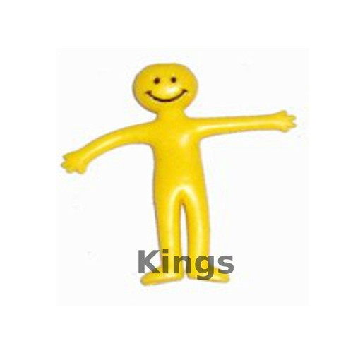 24 Fun Stretchy Men Smiley Party Bag Filler Loot Kids Mini Stretch Man ...