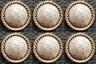 Set of 6 WESTERN HORSE SADDLE TACK COPPER COLOR ROPE EDGE CONCHOS 5/8 ...