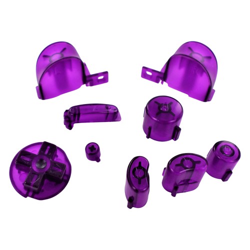 Replacement Button Set For Nintendo GameCube Controllers Clear Purple ...