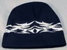 MAGIC HEADWEAR BEANIE HAT - GRAY WITH TRIBAL DESIGN - NEW W/TAGS - FREE ...