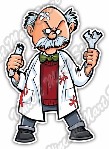 Laboratory Old Zombie Lab Funny Gift Idea Car Bumper Vinyl Sticker ...