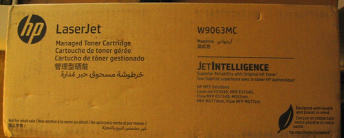 HP W9063MC MAGENTA TONER CARTRIDGE JETINTELLIGENCE E55040 MFP E57540 ...