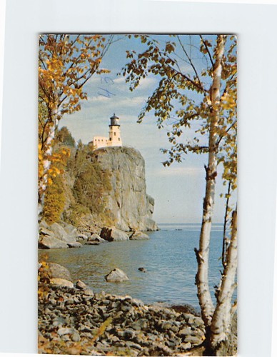 Postcard Split Rock Lighthouse Lake Superior Minnesota | eBay UK