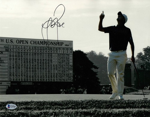 JUSTIN ROSE SIGNED PGA US OPEN 11X14 PHOTO AUTO BECKETT BAS COA | eBay