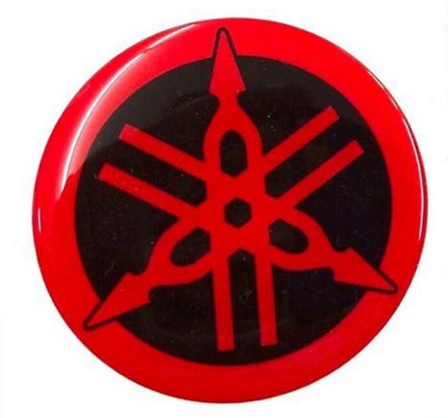 1 Adhesive Tuning Black & Red 3D Resin 35 MM Tmax Xmax R1 R6 MT Racing ...