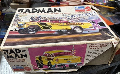 RARE Monogram Tom Daniel BADMAN 1955 Chevy Street Gasser 1/24 Beat Box ...