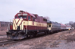 Wisconsin Central GP35M # 4006 with passenger train @ Ashland, WI 4/17/1988 | eBay