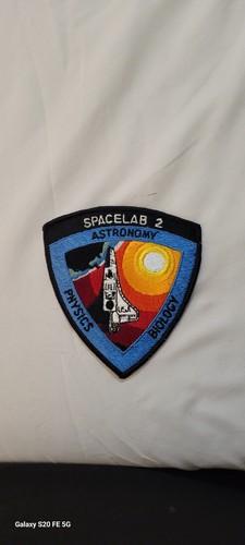 SPACELAB 2 ASTRONOMY PHYSICS & BIOLOGY CLOTH BACK PATCH BOUGHT AT ...