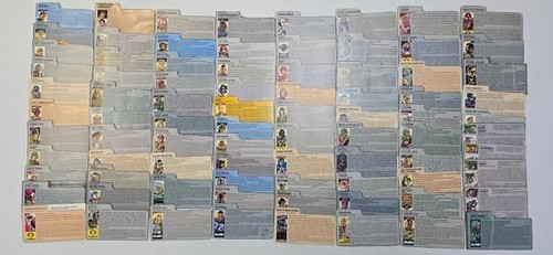 Huge Lot of 83 Original G.I. Joe File Cards from the 1980's Sgt ...