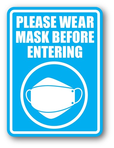 Wear Cafe Store Virus Germ Caution Notice Graphic Decal Sticker | eBay
