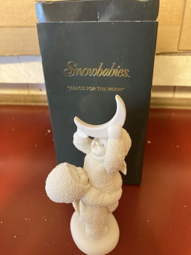 Disney Snowbabies “Reach For The Moon” With Box, Unused/New, Dept. 56 ...