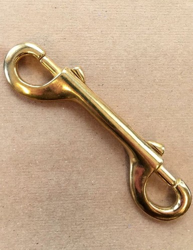 SOLID BRASS DOUBLE END SNAP HOOK 4 3/4 (4.75) LOT of 12 or 24 | eBay