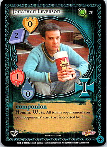 Buffy The Class Of '99 CCG Card #75 Jonathan Levenson | eBay