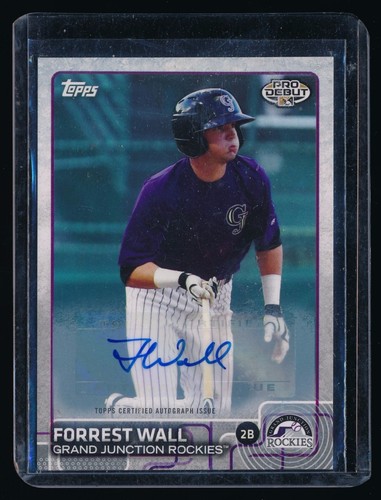FORREST WALL 2015 TOPPS PRO DEBUT AUTOGRAPH AUTO ROOKIE CARD *ATLANTA ...