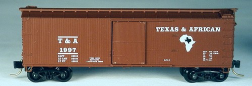 Texas N-scale. TEXAS & AFRICAN 40 ft Wood Box Car T&A 1997 from 1997 | eBay