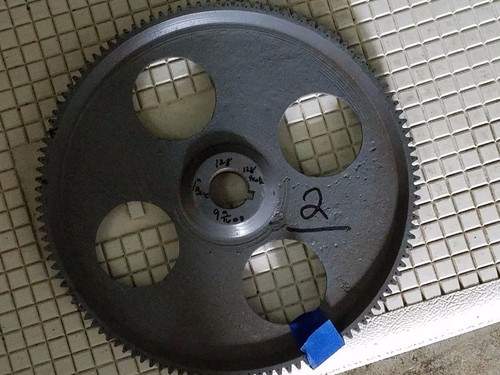 Change or Spur Gear 128 tooth 9-9/16" OD 7/8" Face (MI-2) | eBay