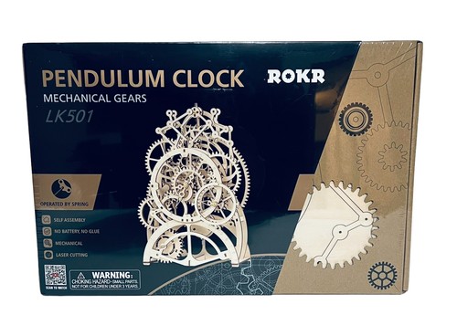 Rokr Mechanical Gears 3D Puzzle Pendulum Clock - LK501 for sale online ...